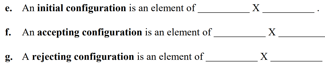 Solved 2. Fill in the blanks with formal notation (U, X, set | Chegg.com