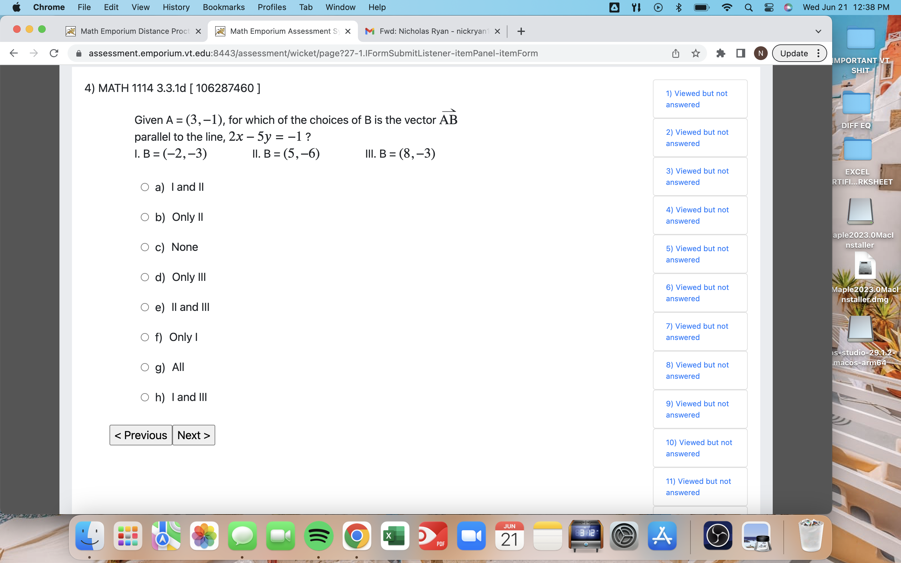 Solved Given A=(3,−1), for which of the choices of B is the | Chegg.com