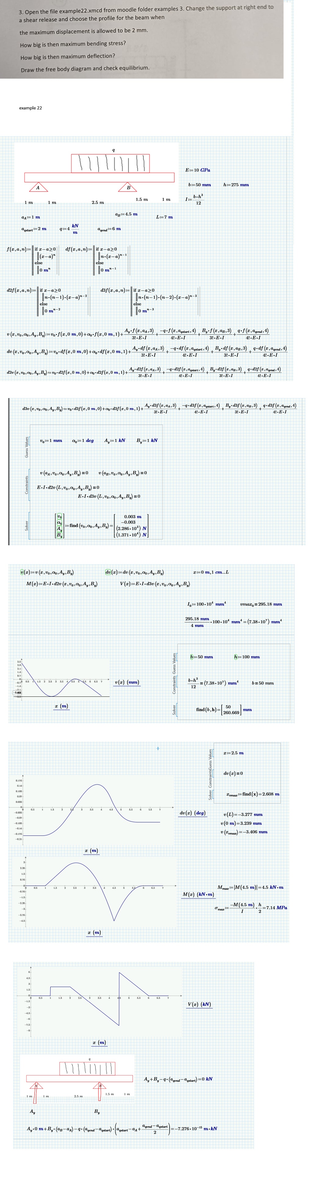 3. Open the file example22.xmcd from moodle folder | Chegg.com