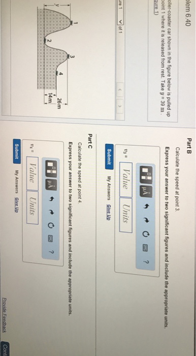 Solved Part A A roller-coaster car shown in the figure below | Chegg.com