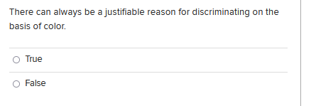 Solved There can always be a justifiable reason for | Chegg.com