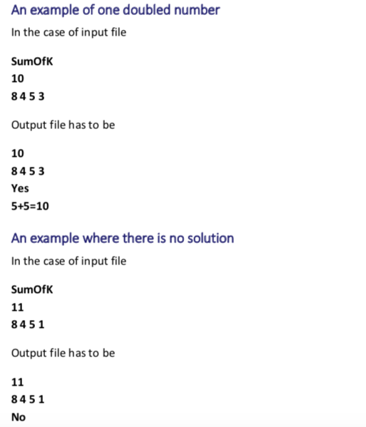 Solved Exercise 1 Sum of K Problem Description We are given | Chegg.com