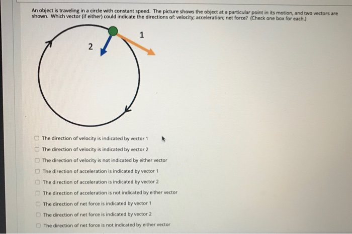 Solved An object is traveling in a circle with constant | Chegg.com