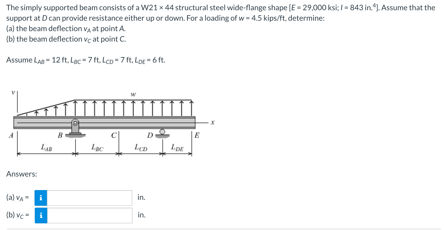 Solved A W12X58 Structural Steel Beam Is Simply Supported, 49% OFF