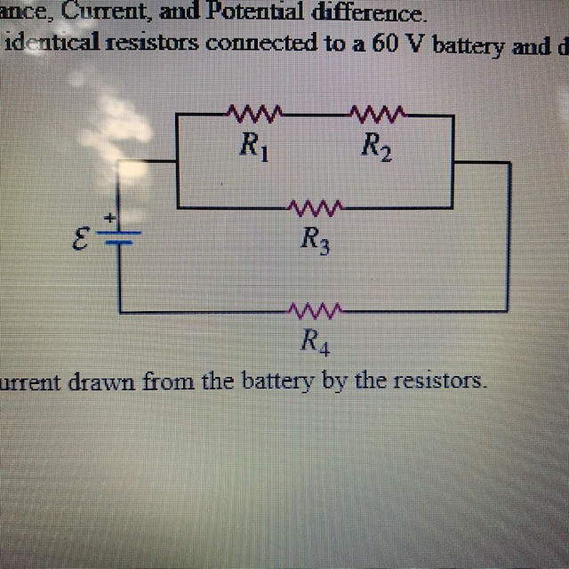 Solved : Equivalent Resistance, Current, and Potential | Chegg.com