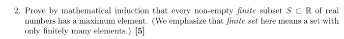 Solved Prove by mathematical induction that every non-empty | Chegg.com