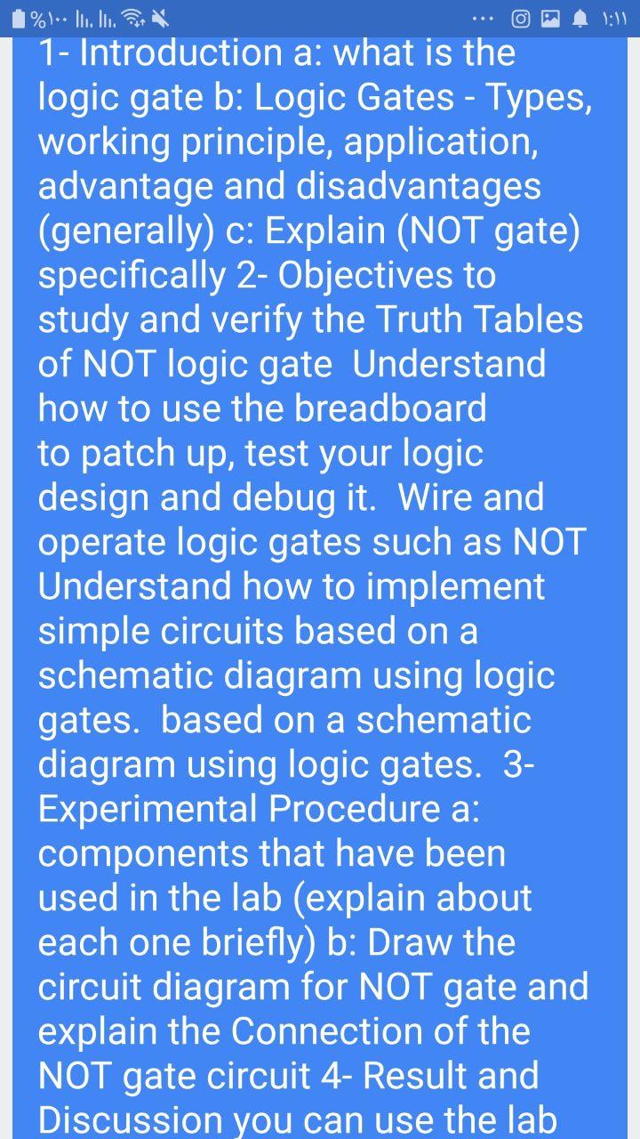 Solved o ۱:۱۱ % -. II. III. 1- Introduction a: what is the | Chegg.com