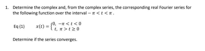 Solved 2. Given the function x(t) from problem 1 and | Chegg.com