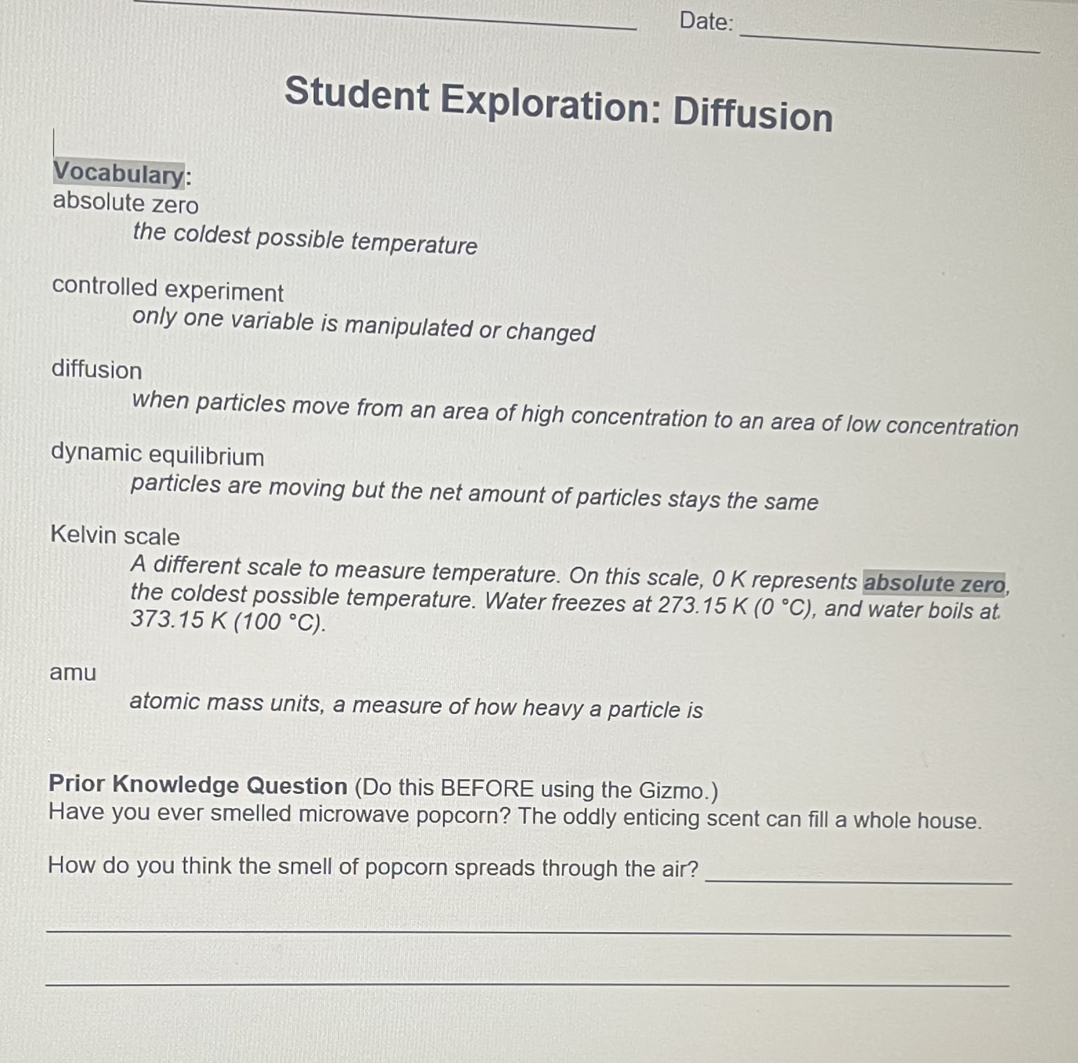 Learning Task 19-02 - Diffusion Many things will | Chegg.com