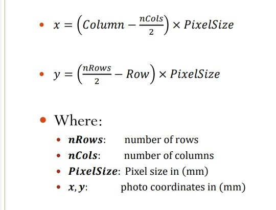 Solved convert this points from image ( pixel coordinate ) | Chegg.com