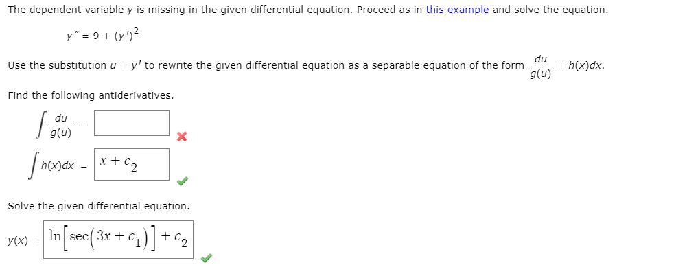 Solved The dependent variable y is missing in the given | Chegg.com