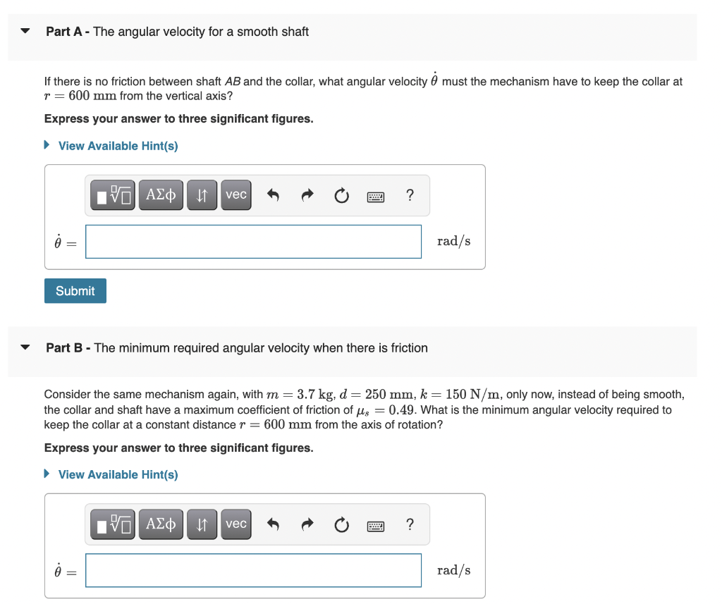 Solved Learning Goal: To set up and analyze equations of | Chegg.com