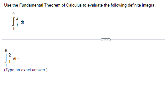 Solved Use the Fundamental Theorem of Calculus to evaluate | Chegg.com