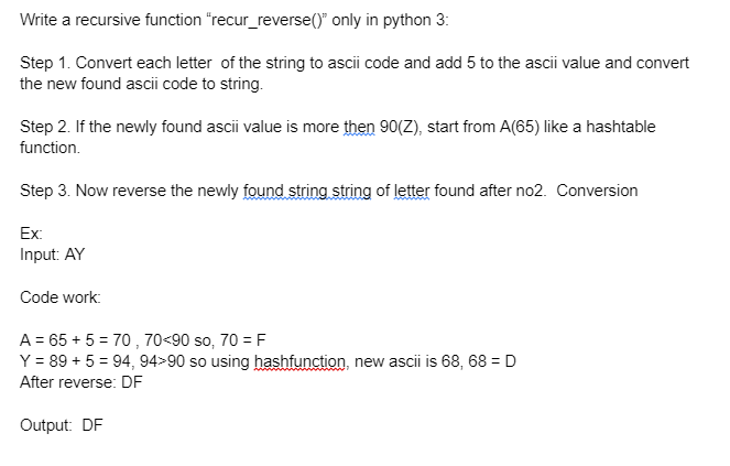 Solved Need this small python code ASAP: Write a recursive | Chegg.com Solved Need this small python code ASAP: Write a recursive | Chegg.com