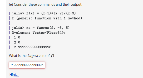 Solved (e) ﻿Consider these commands and their | Chegg.com