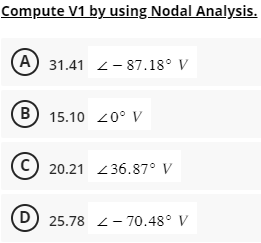 Solved Compute V1 by using Nodal Analysis.Compute V2 by | Chegg.com