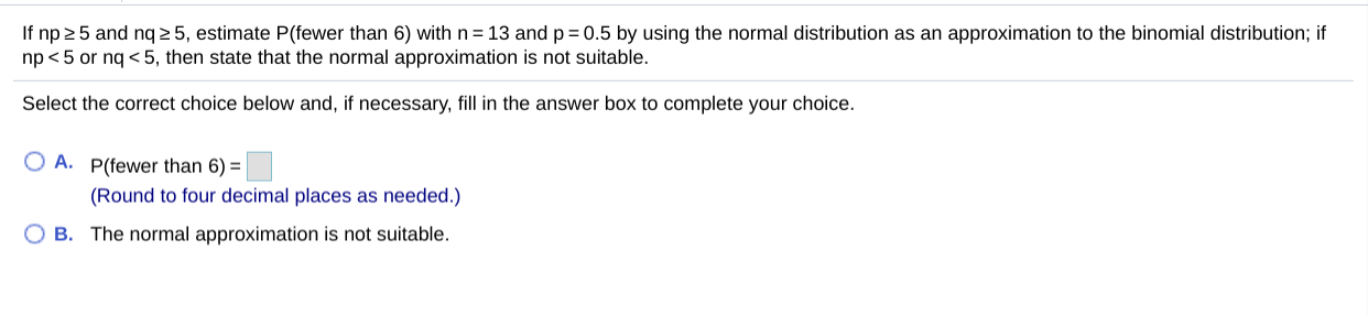 Solved The value given below is discrete. Use the continuity | Chegg.com