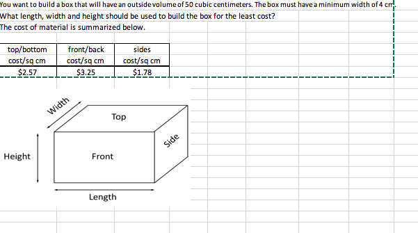 Solved You want to build a box that will have an outside | Chegg.com