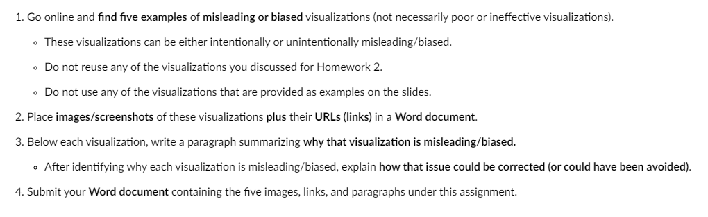 1. Go online and find five examples of misleading or | Chegg.com