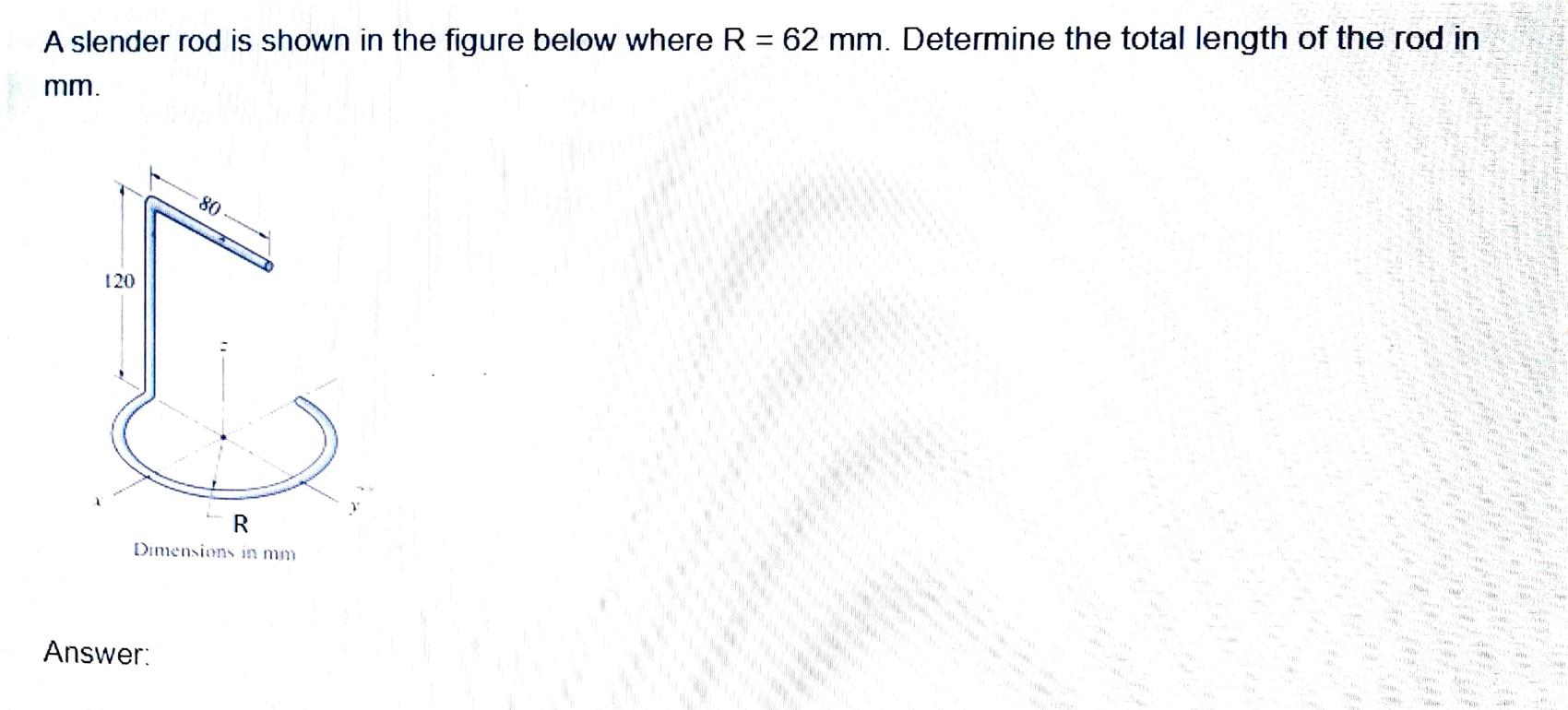Solved A slender rod is shown in the figure below where R = | Chegg.com
