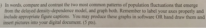 Solved In class, we learned that delayed density-dependence | Chegg.com