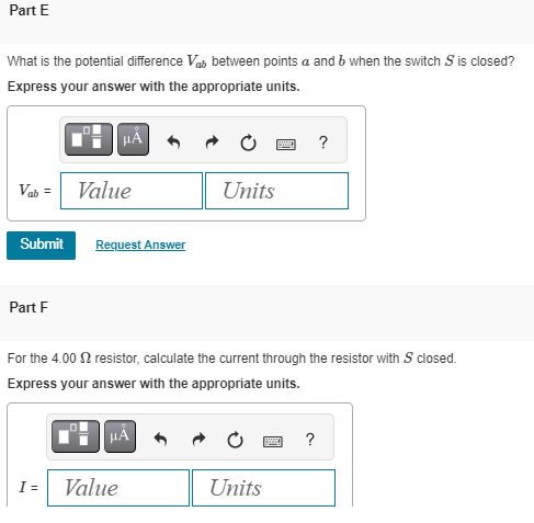 Solved What is the potential difference Vab between points a | Chegg.com