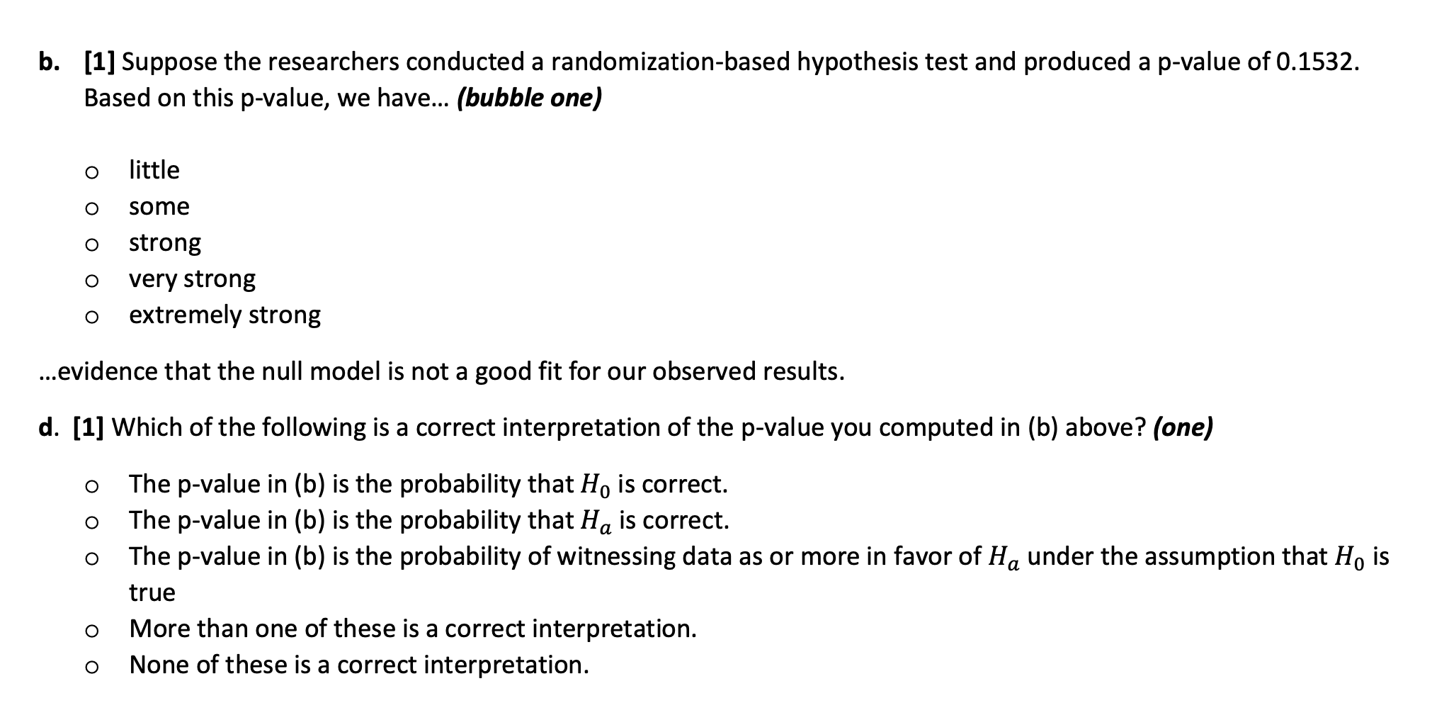 Solved 4. ESP In a test for extra-sensory perception (ESP), | Chegg.com