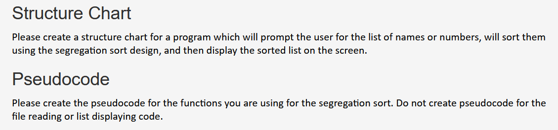 Solved Structure Chart Please create a structure chart for a | Chegg.com
