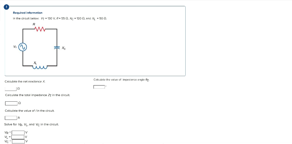 Solved Required information In the circuit below: VT = 130 | Chegg.com