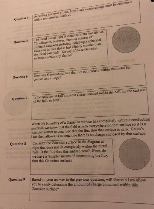 Solved Lab Section Name Lab Partner(s) Gauss's Law | Chegg.com