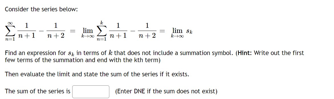 Consider the series | Chegg.com