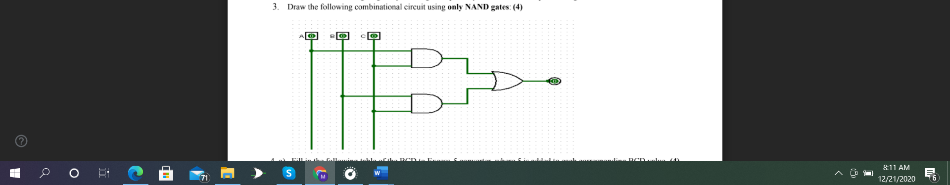 Solved 3. Draw the following combinational circuit using | Chegg.com