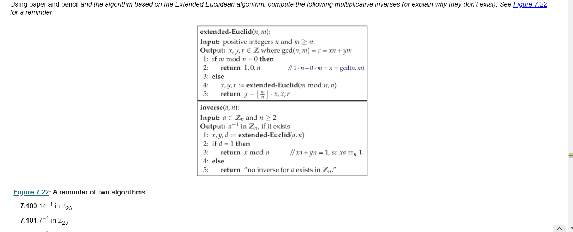 Solved Using paper and pencil and the algorithm based on the | Chegg.com