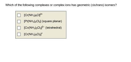 Solved Which of the following molecules contain a C3 axis | Chegg.com