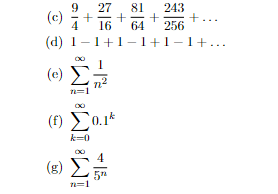 Solved Each of the following parts provides a series or a | Chegg.com