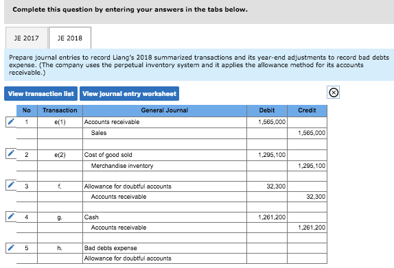 Solved Liang Company began operations on January 1, 2017. | Chegg.com