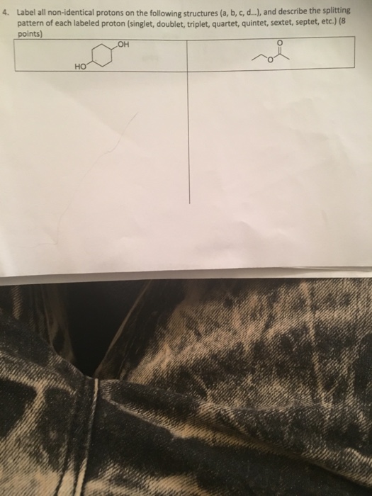 Solved Label all non-identical protons on the following | Chegg.com