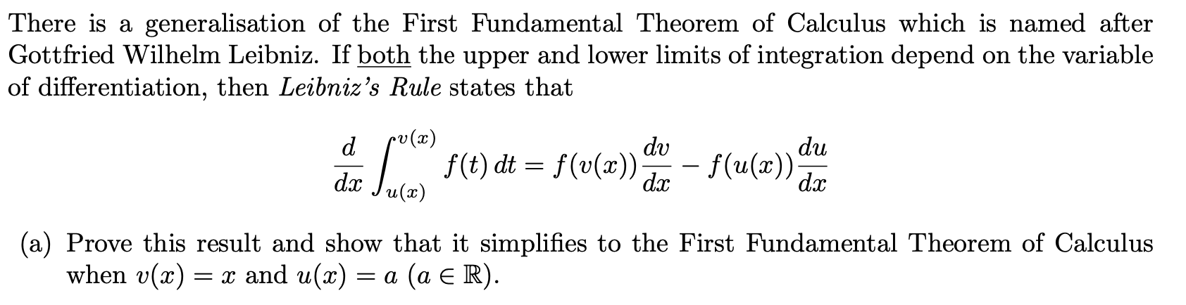 Solved There is a generalisation of the First Fundamental | Chegg.com