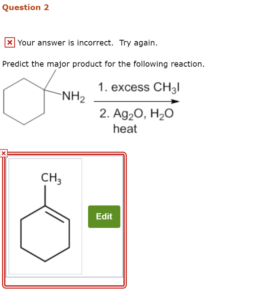 Solved Question 2 Your answer is incorrect. Try again. | Chegg.com