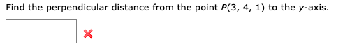 Solved Find the perpendicular distance from the point P(3, | Chegg.com