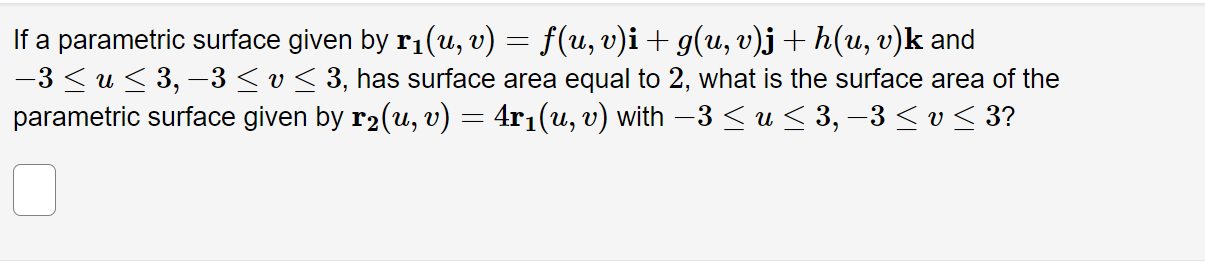 Solved If a parametric surface given by | Chegg.com