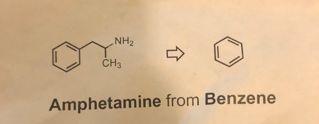 Solved NH2 CH3 Amphetamine from Benzene | Chegg.com