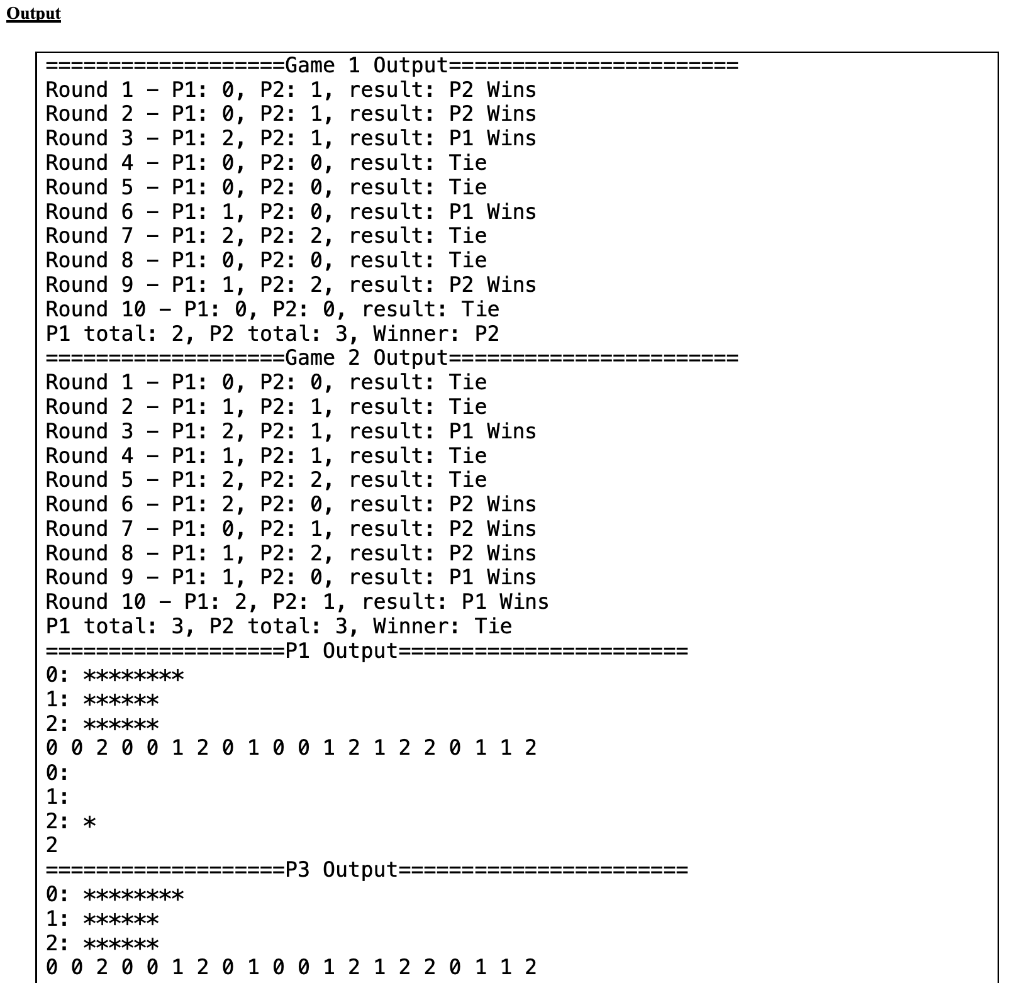 Implement the two classes: Player and PlayGame: The | Chegg.com