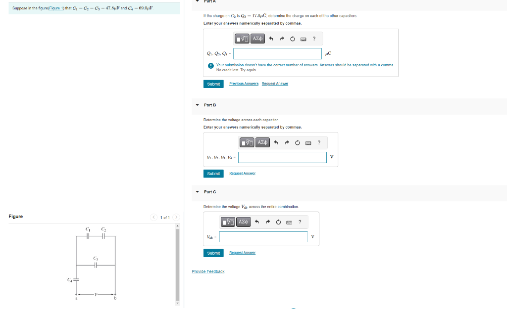 Solved Suppose in the figure(Figune 1) that C1−C2−C3−47.kμF | Chegg.com