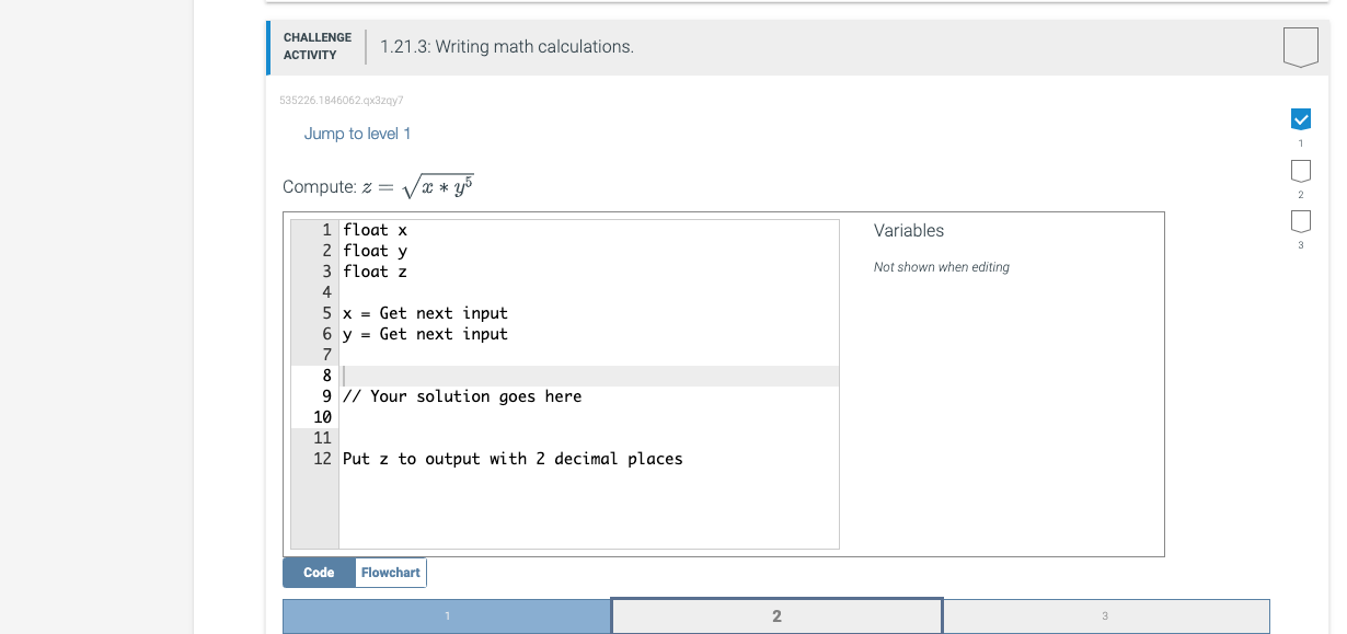 Solved 1.21.3: Writing math | Chegg.com