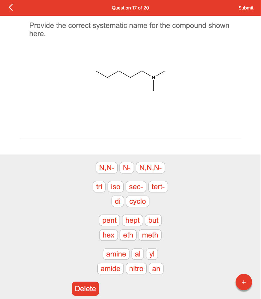 Solved Provide the correct systematic name for the compound | Chegg.com