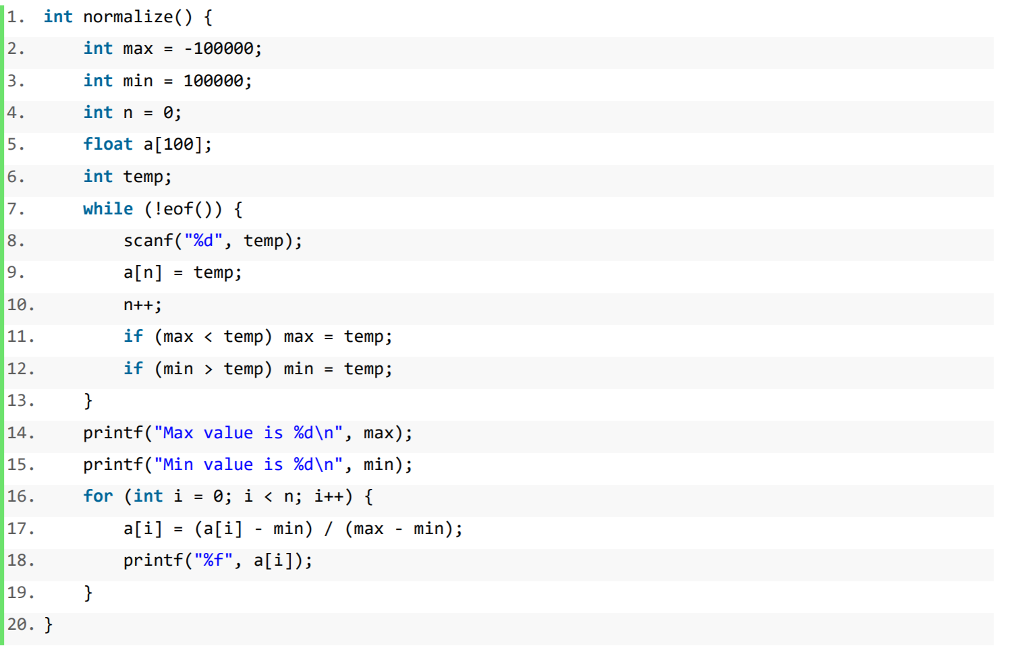 Solved List The Program Slice By Only Using Line Numbers For 6201