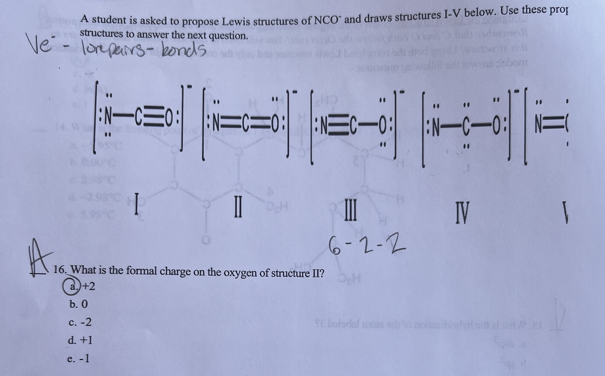 Solved A student is asked to propose Lewis structures of | Chegg.com