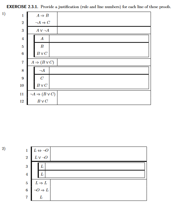 Solved Please provide rules and line numbers from the sheet | Chegg.com