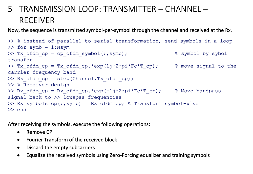 RECEIVER Now, the sequence is transmitted | Chegg.com
